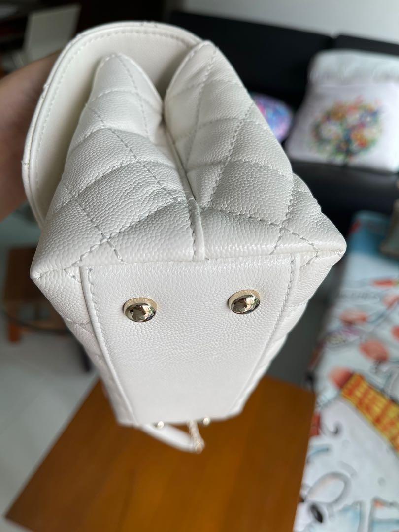 21A Chanel Coco Handle white, Luxury, Bags & Wallets on Carousell