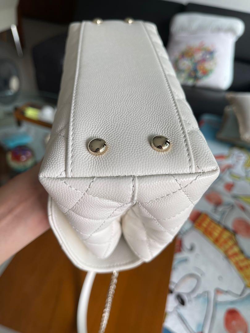 21A Chanel Coco Handle white, Luxury, Bags & Wallets on Carousell