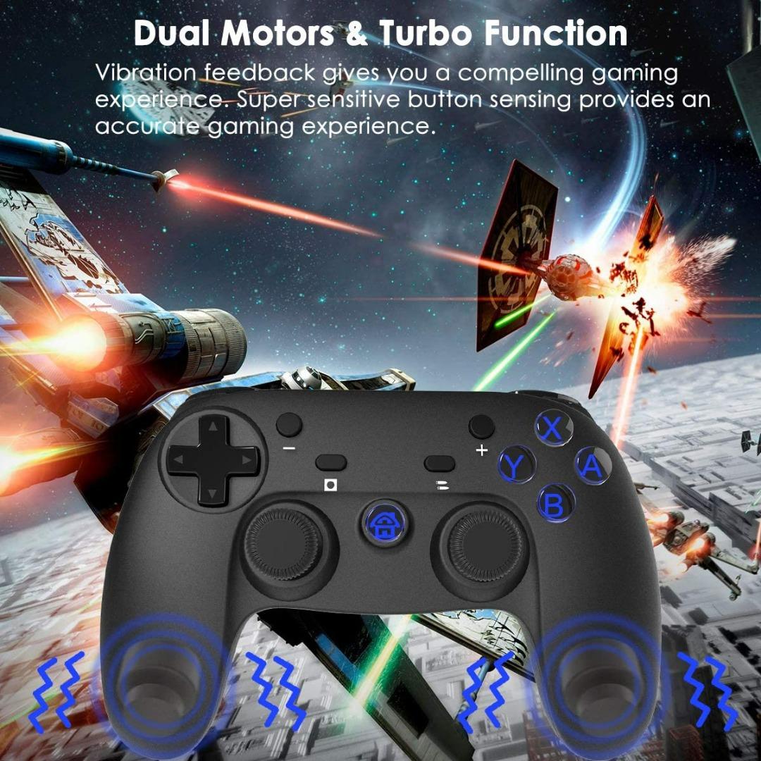 2406) CHEREEKI Switch Controller, Wireless Bluetooth Switch Pro Controllers Gamepad Joypad for ...
