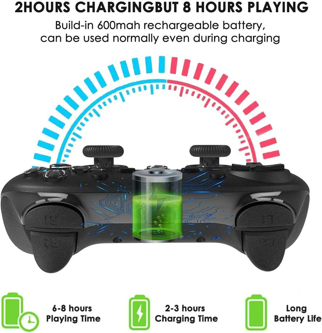 2406) CHEREEKI Switch Controller, Wireless Bluetooth Switch Pro Controllers Gamepad Joypad for ...