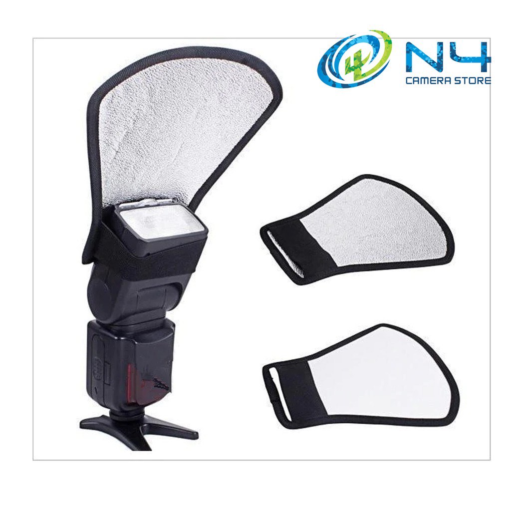 2 in 1 Universal Bounce Card DSLR Flash Bounce Card Speedlite Diffuser ...