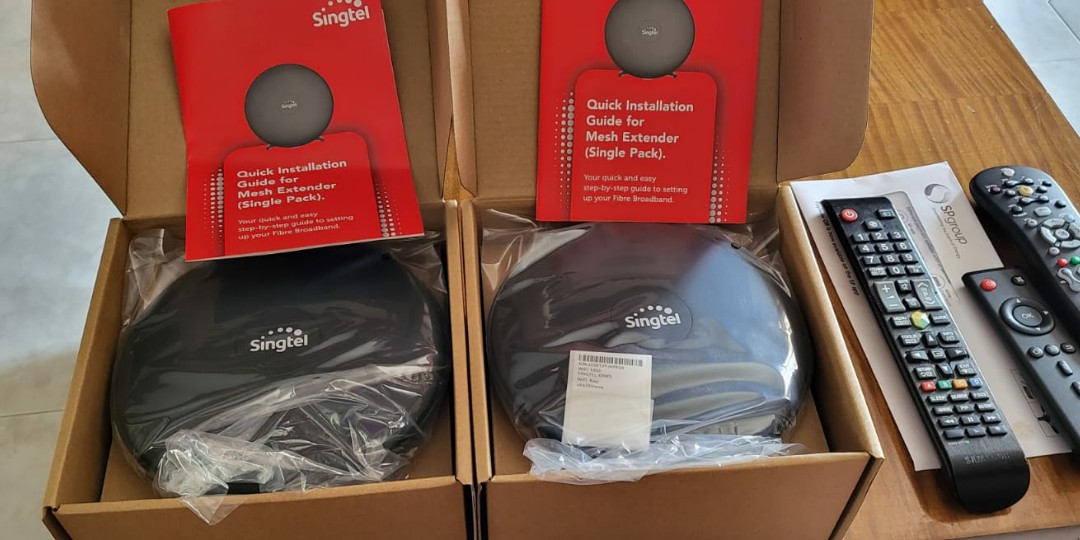 2 units of Singtel mesh, TV & Home Appliances, Electrical, Adaptors ...