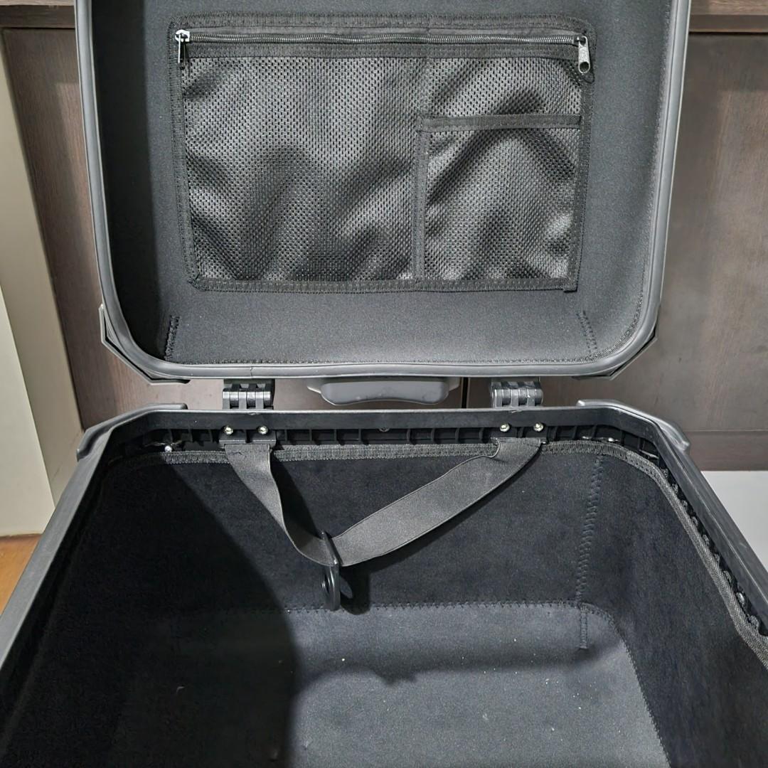 45L Aluminium Top Box w Back Rest, Motorcycles, Motorcycle Accessories ...