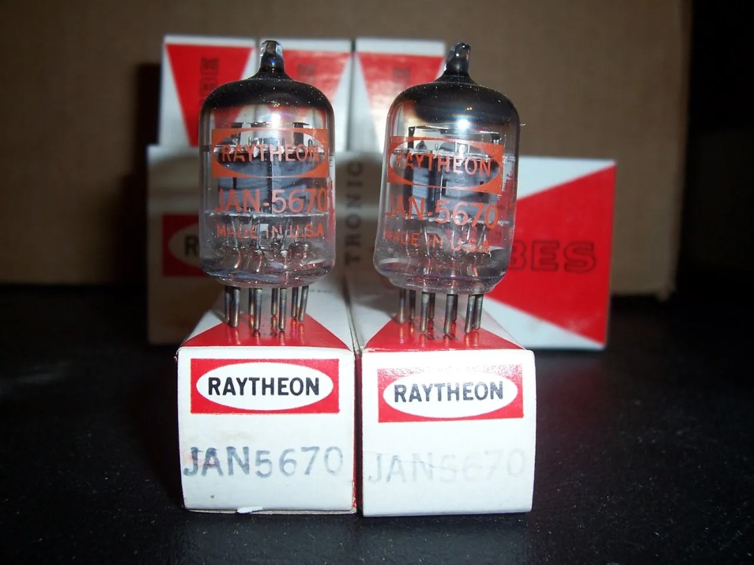 5670 aka 2C51 Vacuum Tubes | Raytheon, Tung-Sol, Sylvania, GE ...