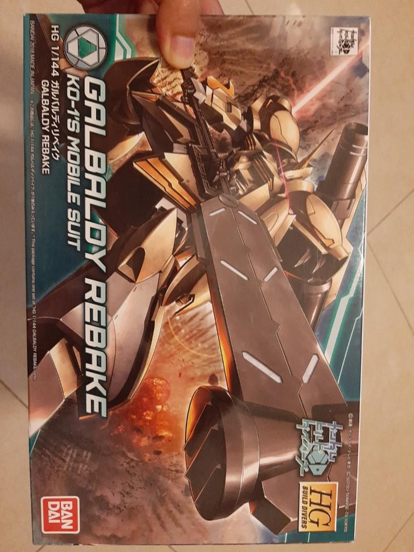 全新 hg 1:144 Galbaldy Rebake 高達 gundam build fighter gbf 模型, 興趣及遊戲, 玩具 ...