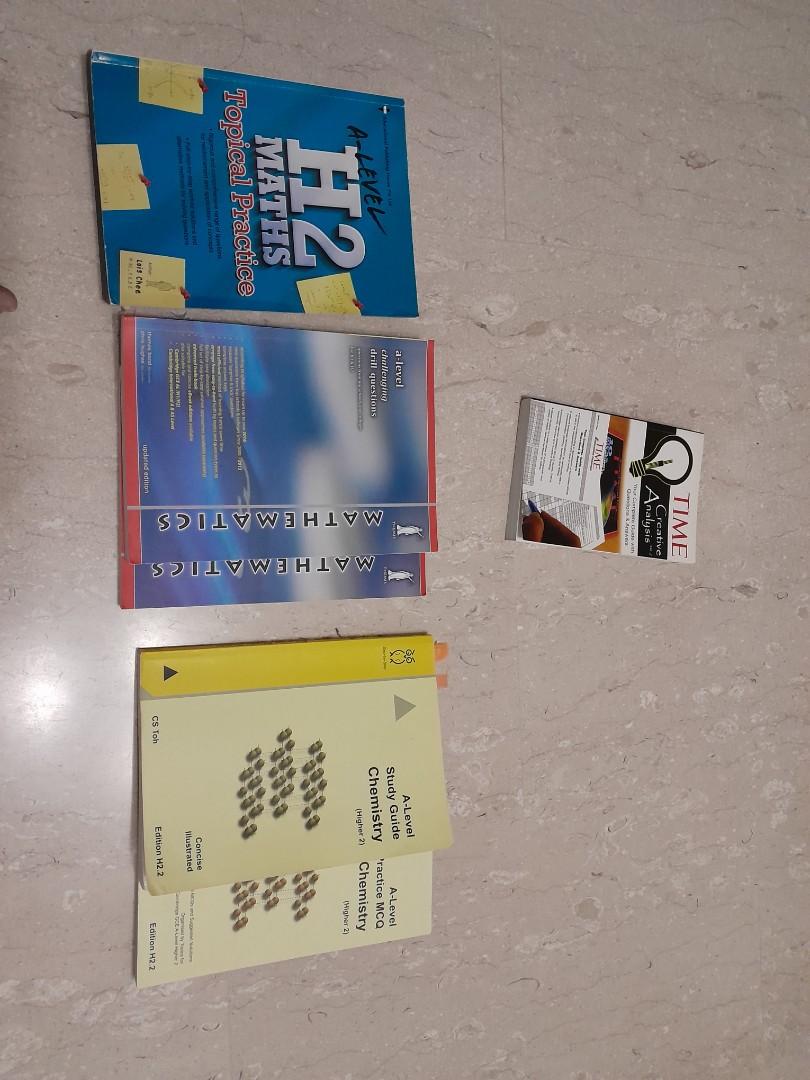 A LEVEL H2 math and chemistry assessment books, Hobbies & Toys, Books ...