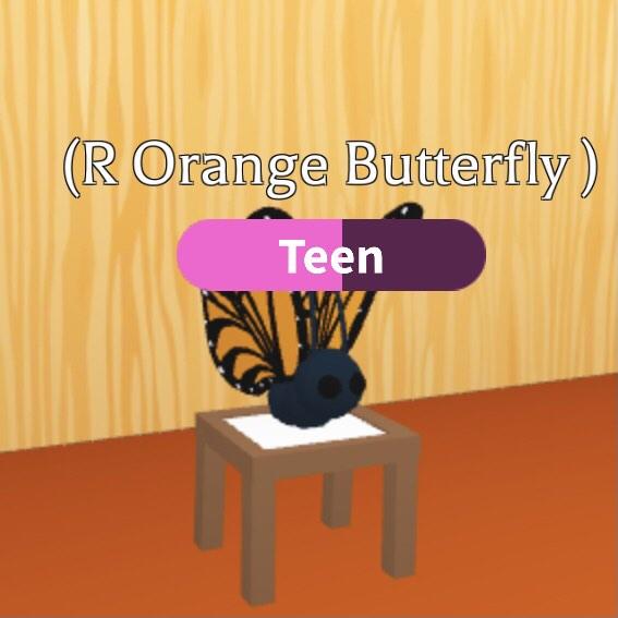 Adopt me R Orange Butterfly (gcash only), Video Gaming, Video Games ...
