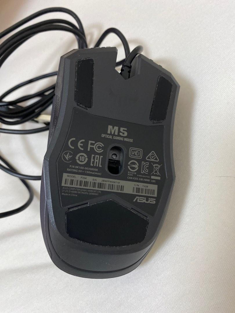 ASUs TUF gaming mouse M5, 電腦＆科技, 電腦周邊及配件, 電腦滑鼠及相關產品 - Carousell