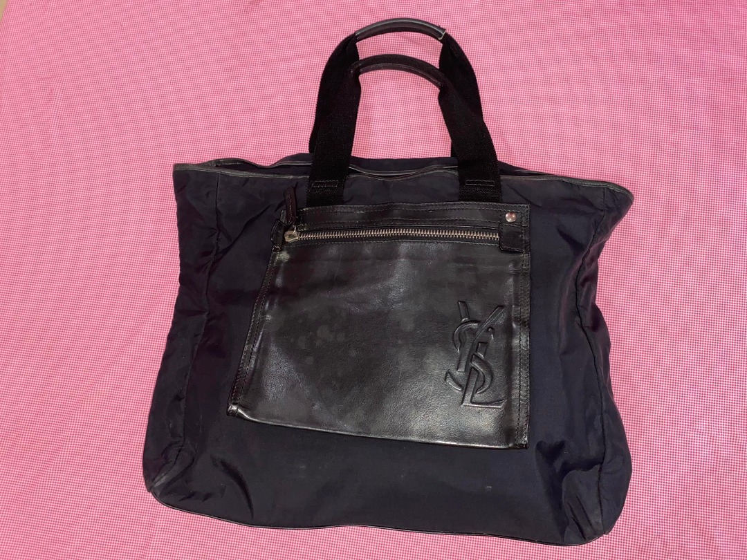 Authentic YSL Nylon and Leather Bag, Luxury, Bags & Wallets on Carousell