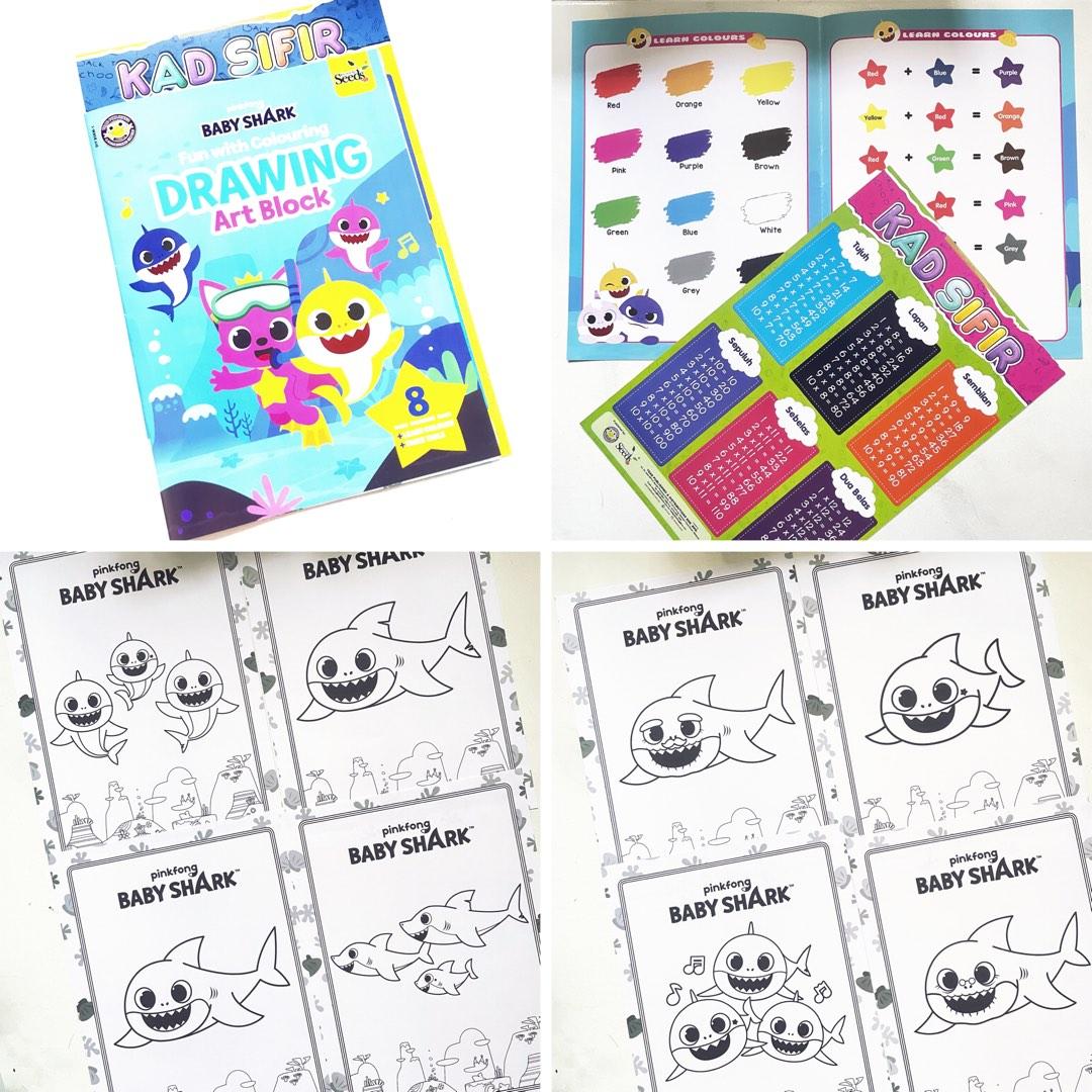 Baby Shark Fun Colouring Activities, Hobbies & Toys, Stationery & Craft ...