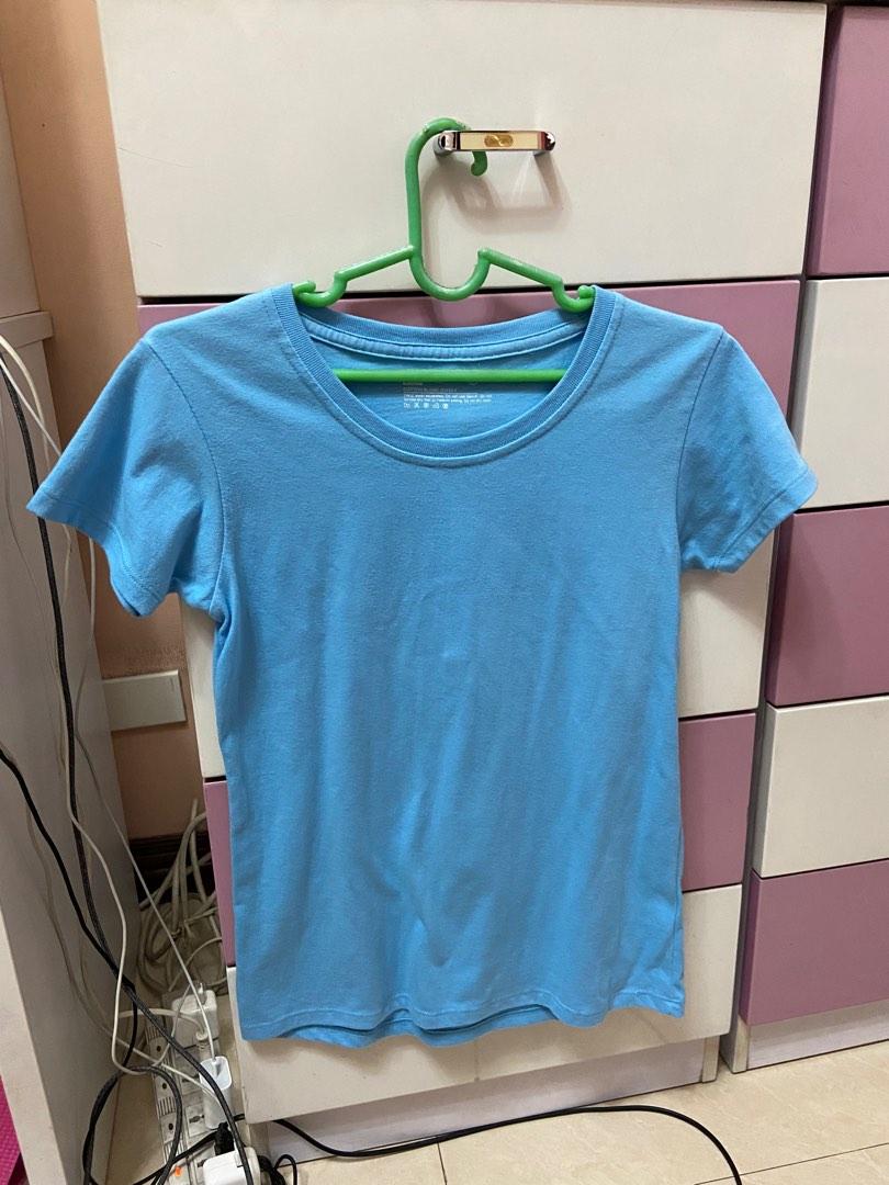 Bench Body Plain Blue Tee T-Shirt (Back to School), Women's Fashion ...