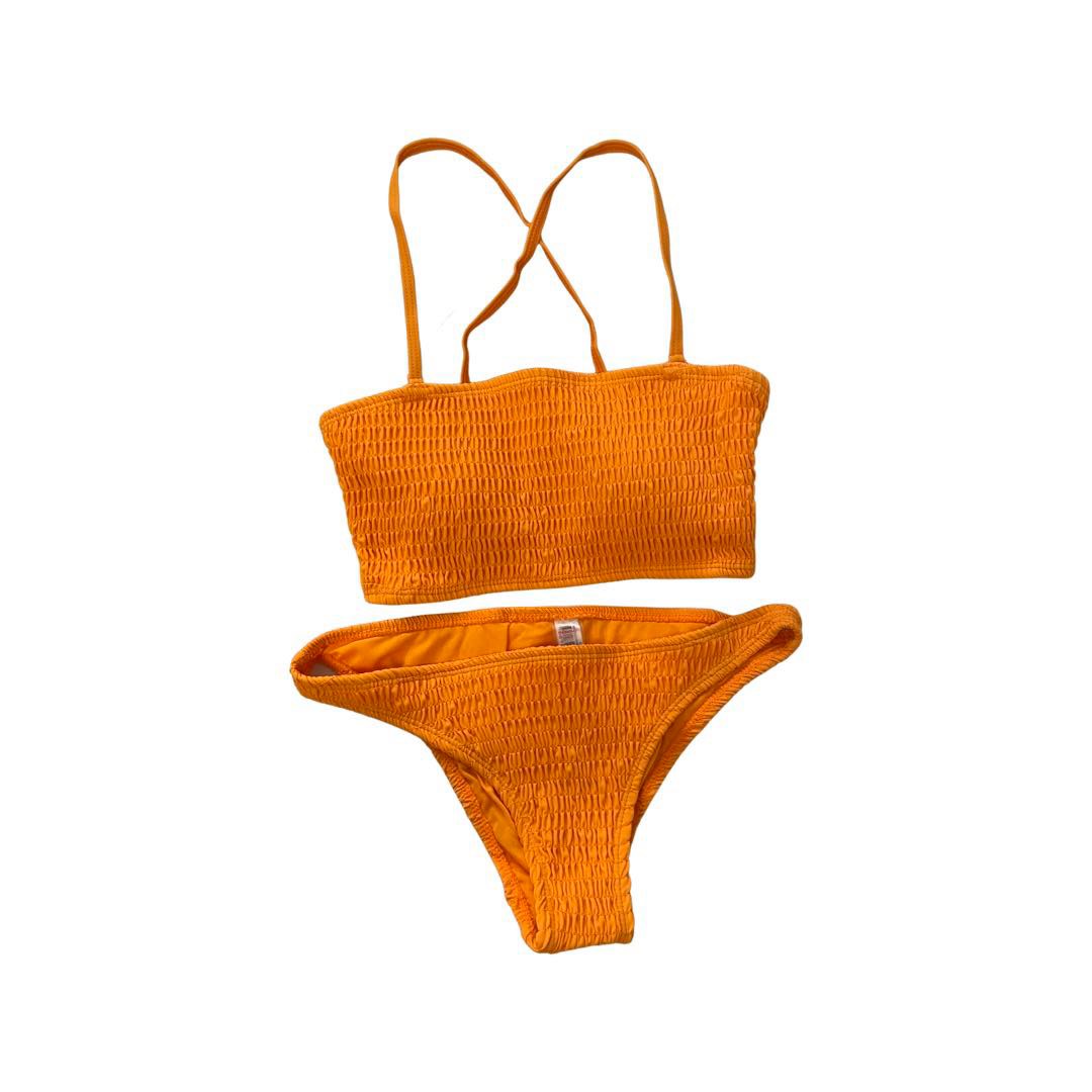 Bench/Body Orange Smocked Two Piece Swimsuit medium , Women's Fashion ...