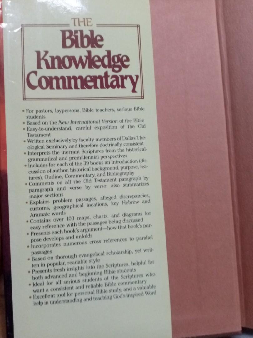Bible Knowledge commentary, Hobbies & Toys, Books & Magazines, Religion ...