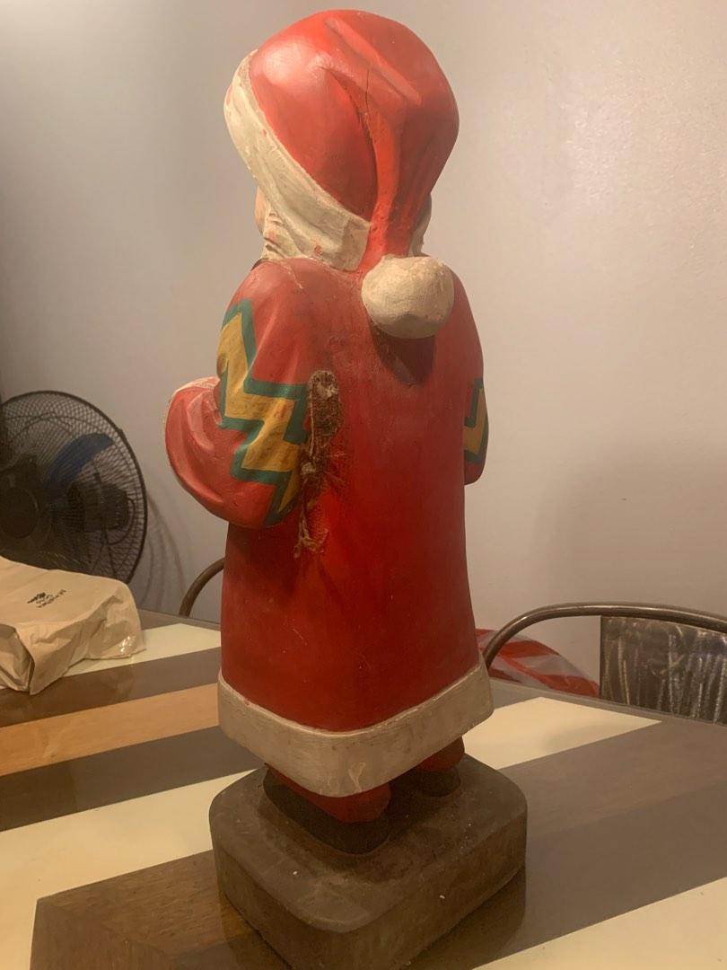 (LF30) big wooden santa, Hobbies & Toys, Memorabilia & Collectibles ...