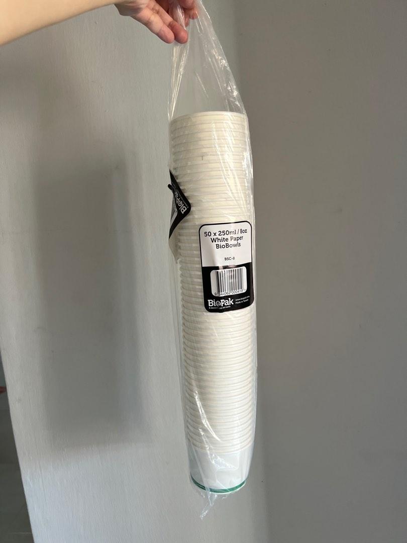 Biopak BSC-8 White Container, Food & Drinks, Other Food & Drinks on Carousell