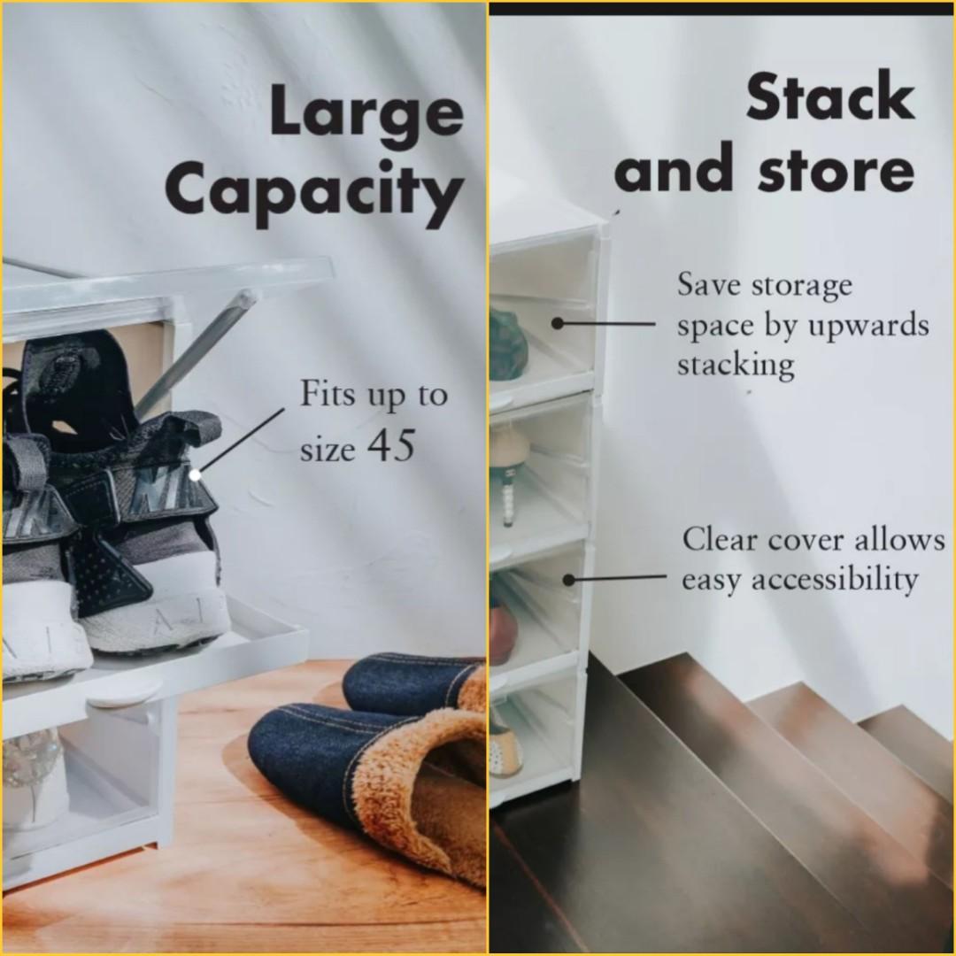 BNIB Shoe Pull Out Drawers / Sliding Drawers / Shoe Box, Furniture ...