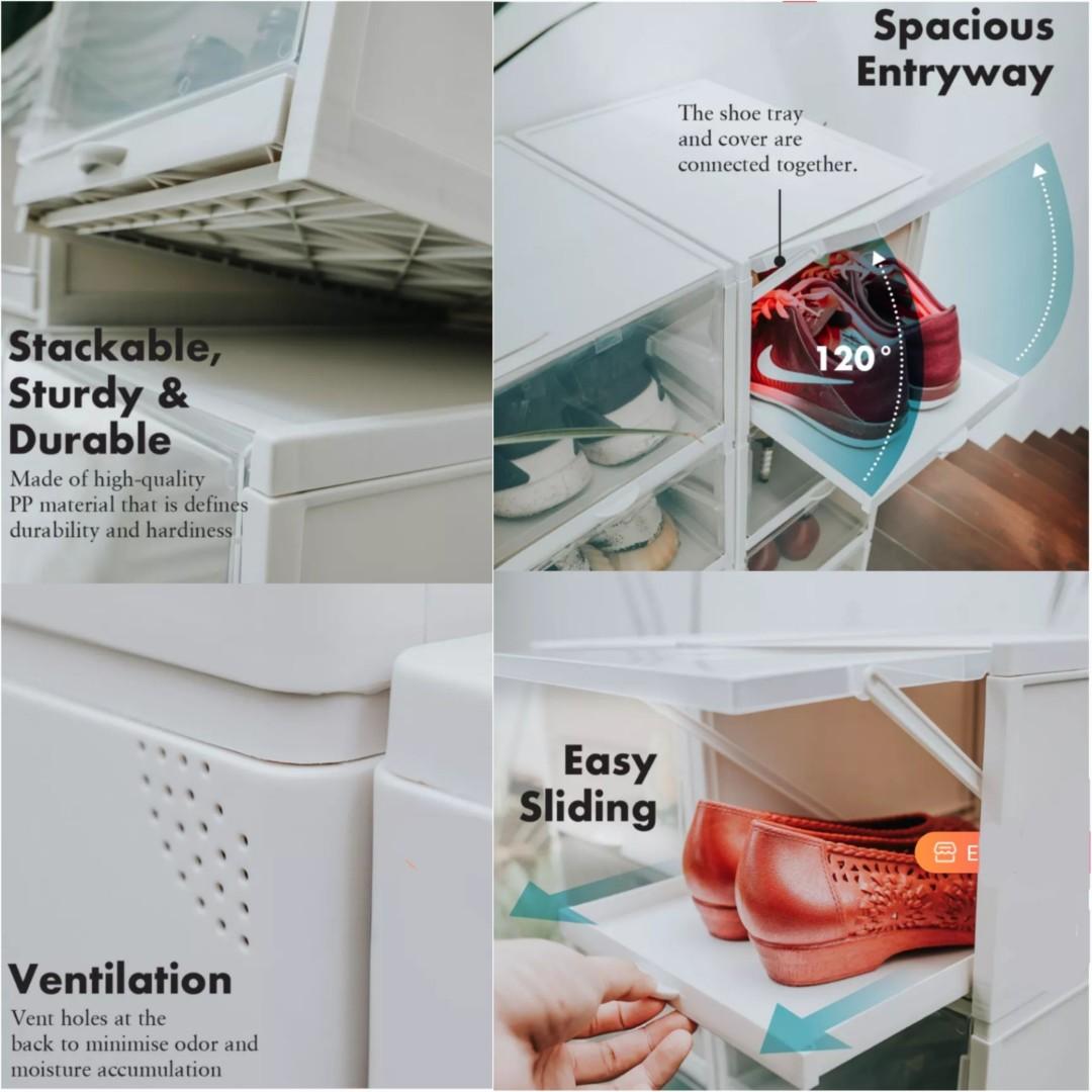 BNIB Shoe Pull Out Drawers / Sliding Drawers / Shoe Box, Furniture ...