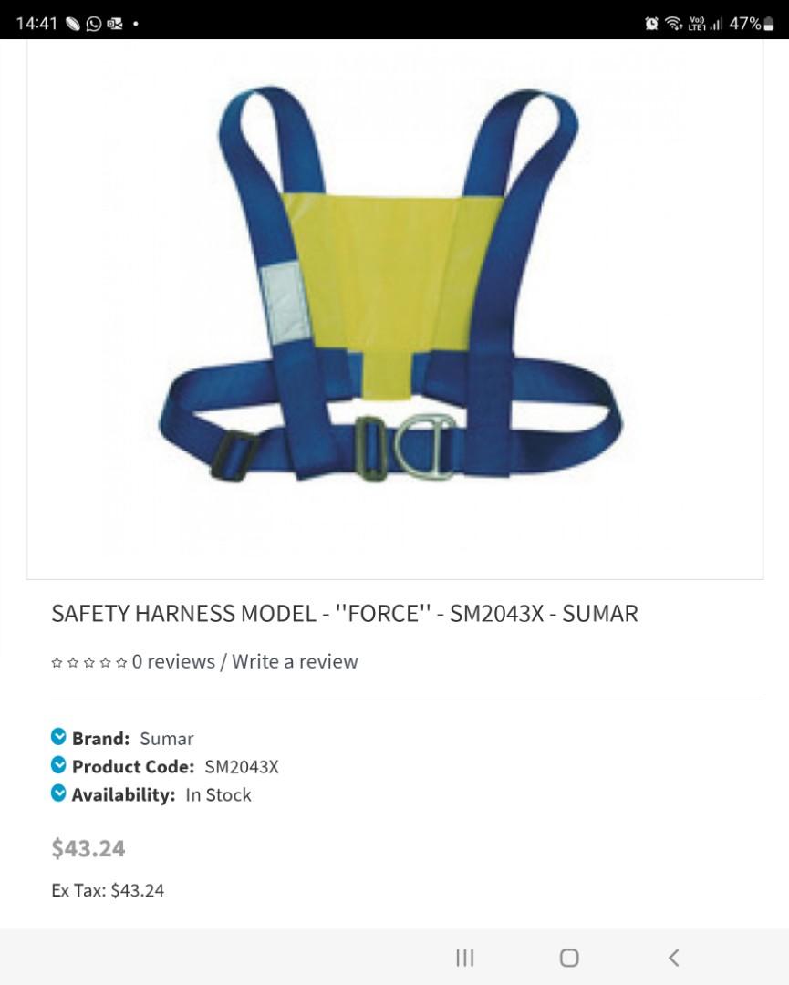 Boat Offshore Safety Harness | Save 50%, Sports Equipment, Other Sports ...