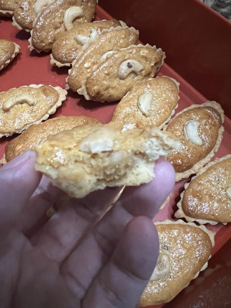 Cashew Yema Boat tarts, Food & Drinks, Homemade Bakes on Carousell