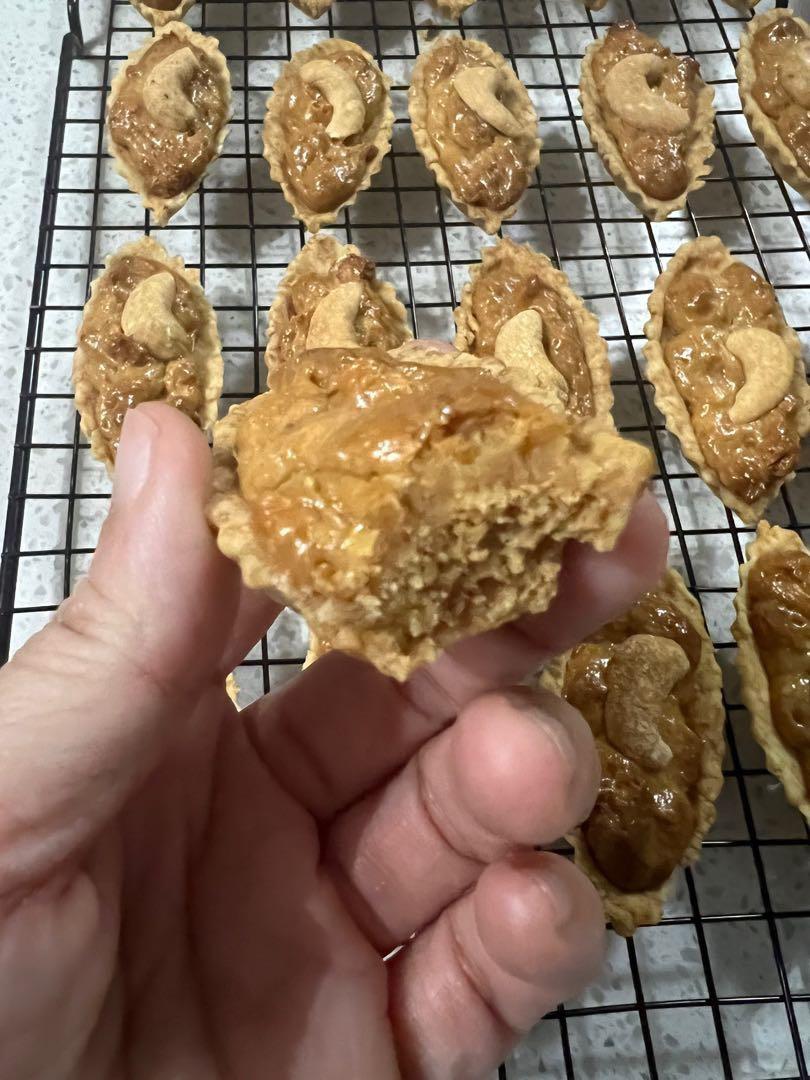 Cashew Yema Boat tarts, Food & Drinks, Homemade Bakes on Carousell