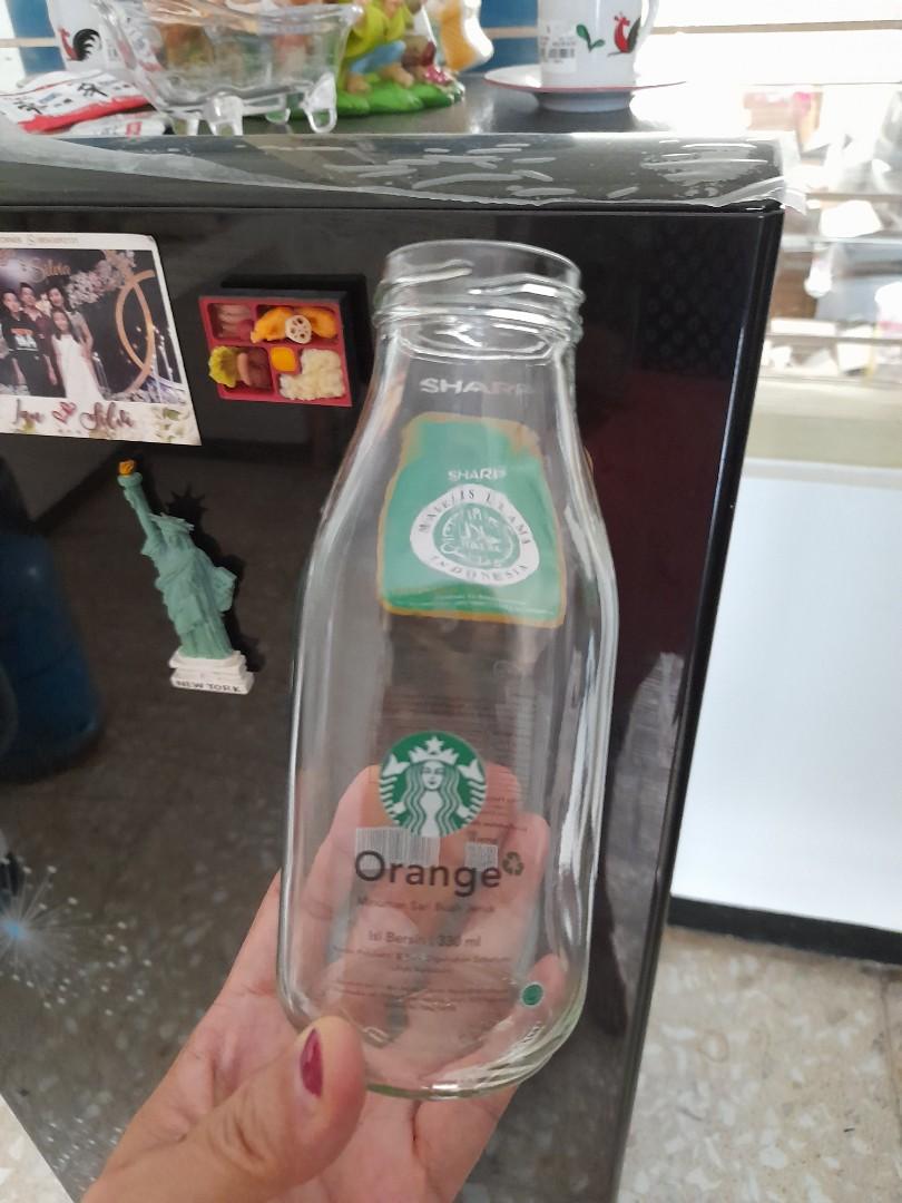 Botol kaca starbucks, Kitchen & Appliances di Carousell