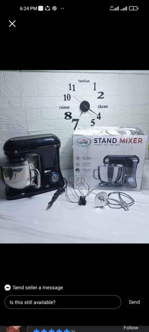 Brand new stand mixer, TV & Home Appliances, Kitchen Appliances, Hand ...