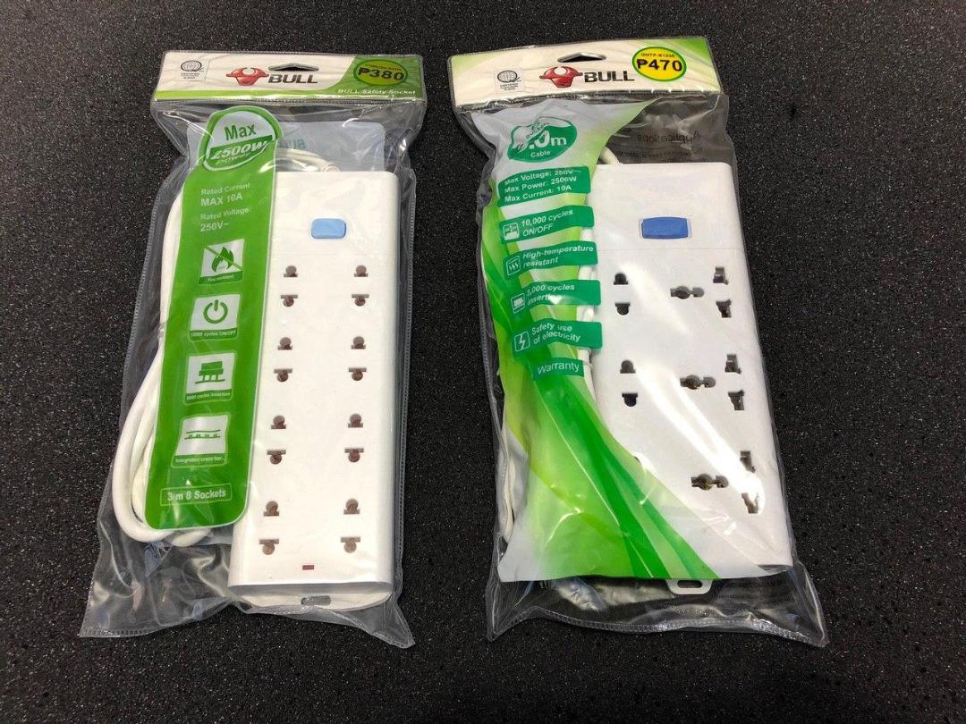 Bull Extension Cords (3/4/5/6/8 Gang), Commercial & Industrial ...