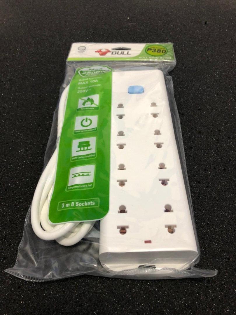 Bull Extension Cords (3/4/5/6/8 Gang), Commercial & Industrial ...