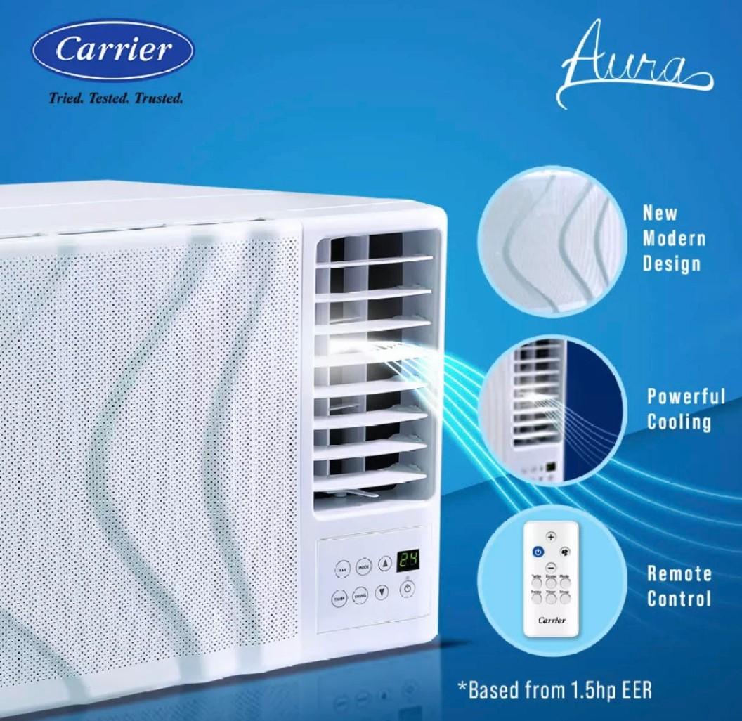 CARRIER WINDOW TYPE INVERTER, TV & Home Appliances, Air Conditioning ...