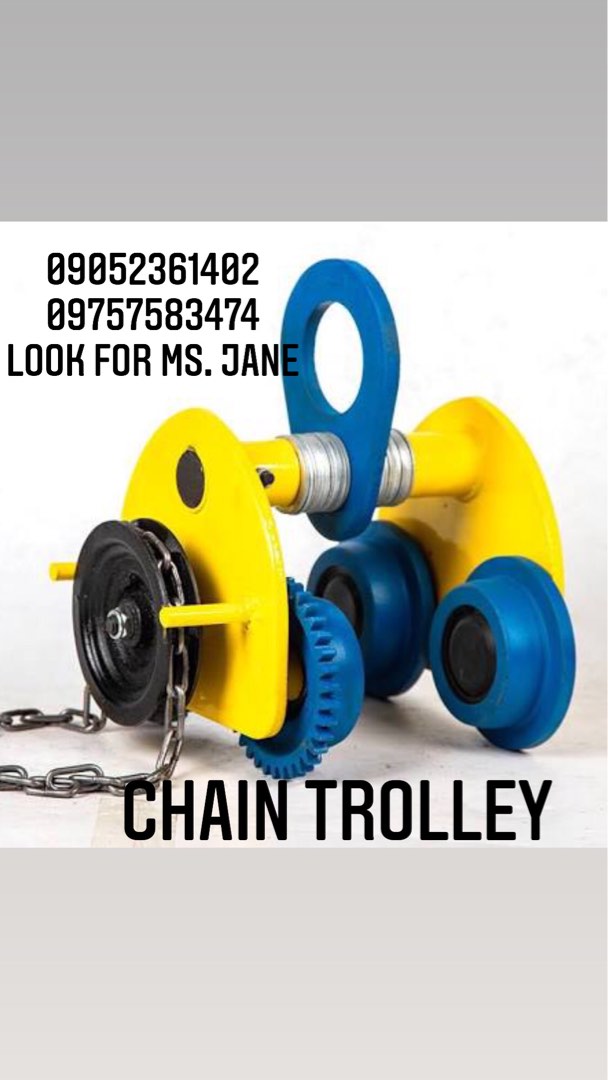Chain Trolley, Commercial & Industrial, Industrial Equipment on Carousell