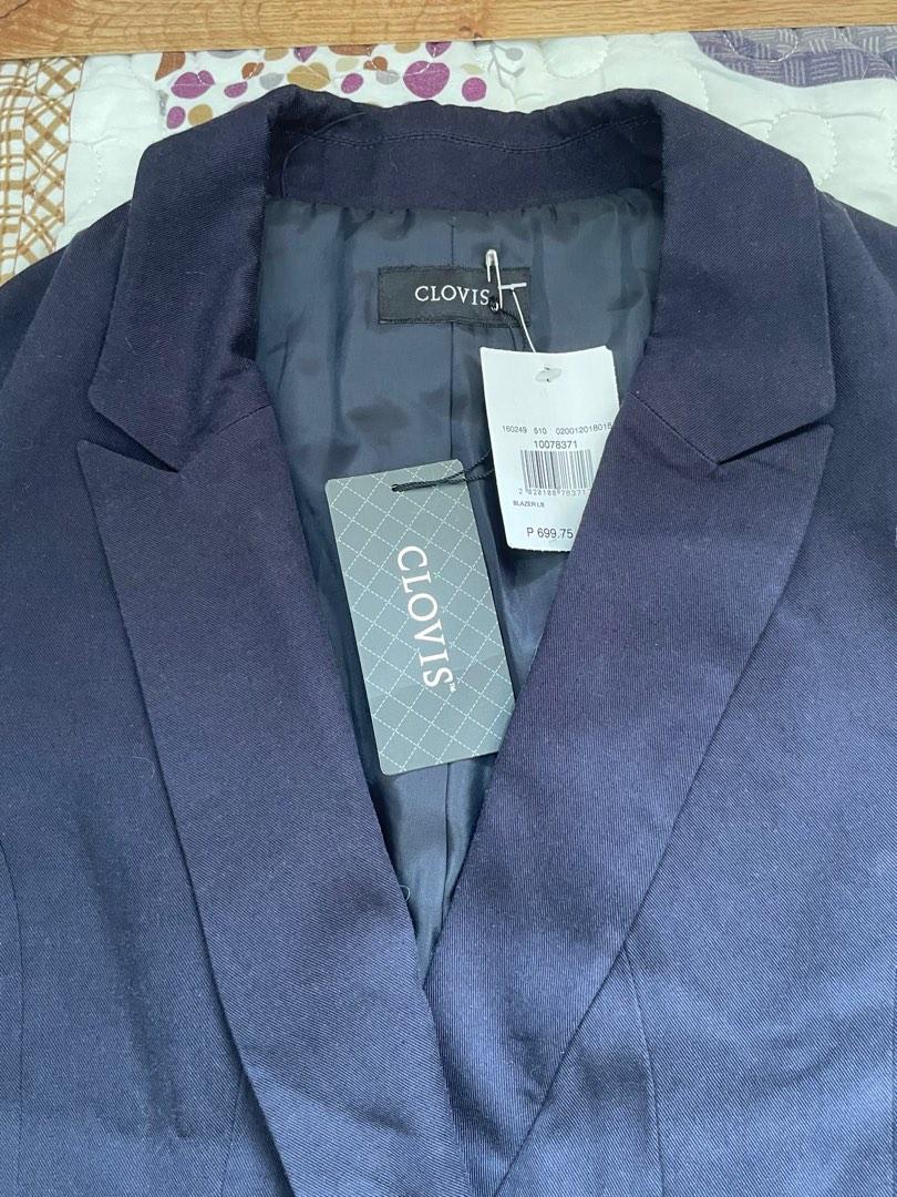 Clovis Navy Blazer, Women's Fashion, Coats, Jackets and Outerwear on Carousell