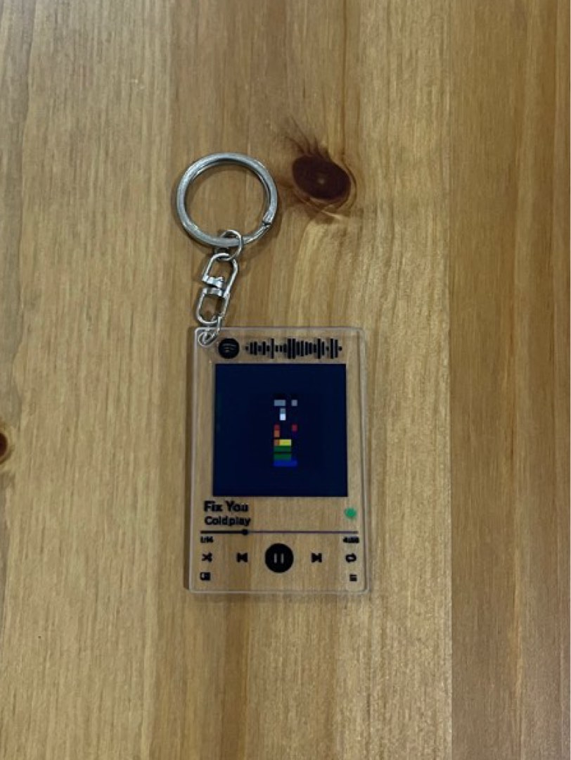 Coldplay Spotify Keychain, Hobbies & Toys, Music & Media, Music ...