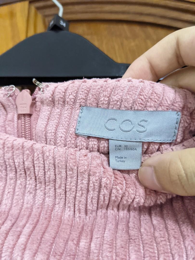 COS Pink Corduroy Mini Skirt, Women's Fashion, Bottoms, Skirts on Carousell
