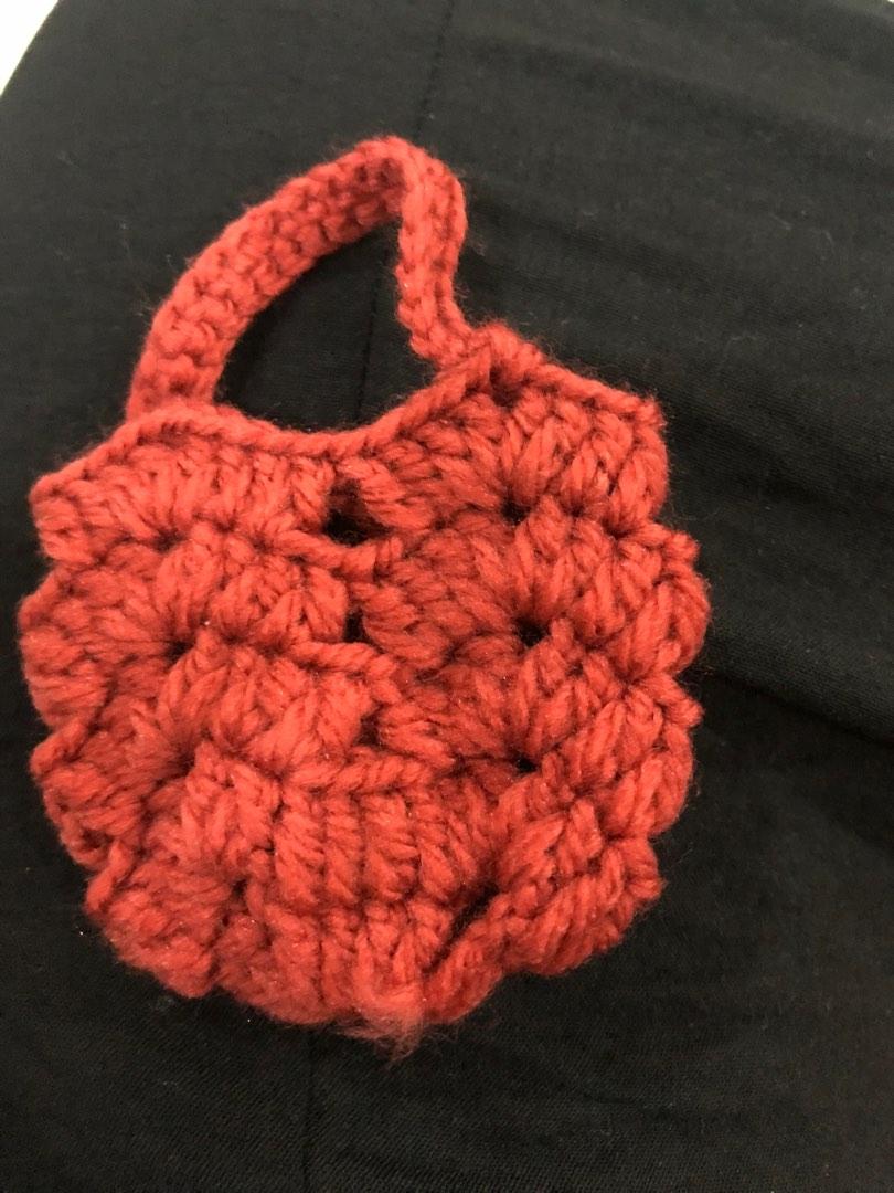 Crochet Pouch Bunga Rampai, Hobbies & Toys, Stationery & Craft ...