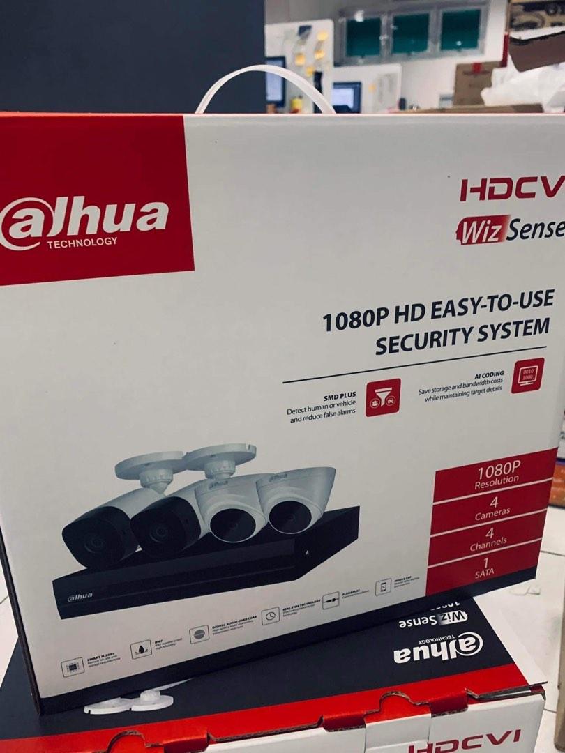 Dahua Wiz Sense 4 Channel Camera Kit 1x AI XVR 2x 2MP Bullet 2x 2MP ...