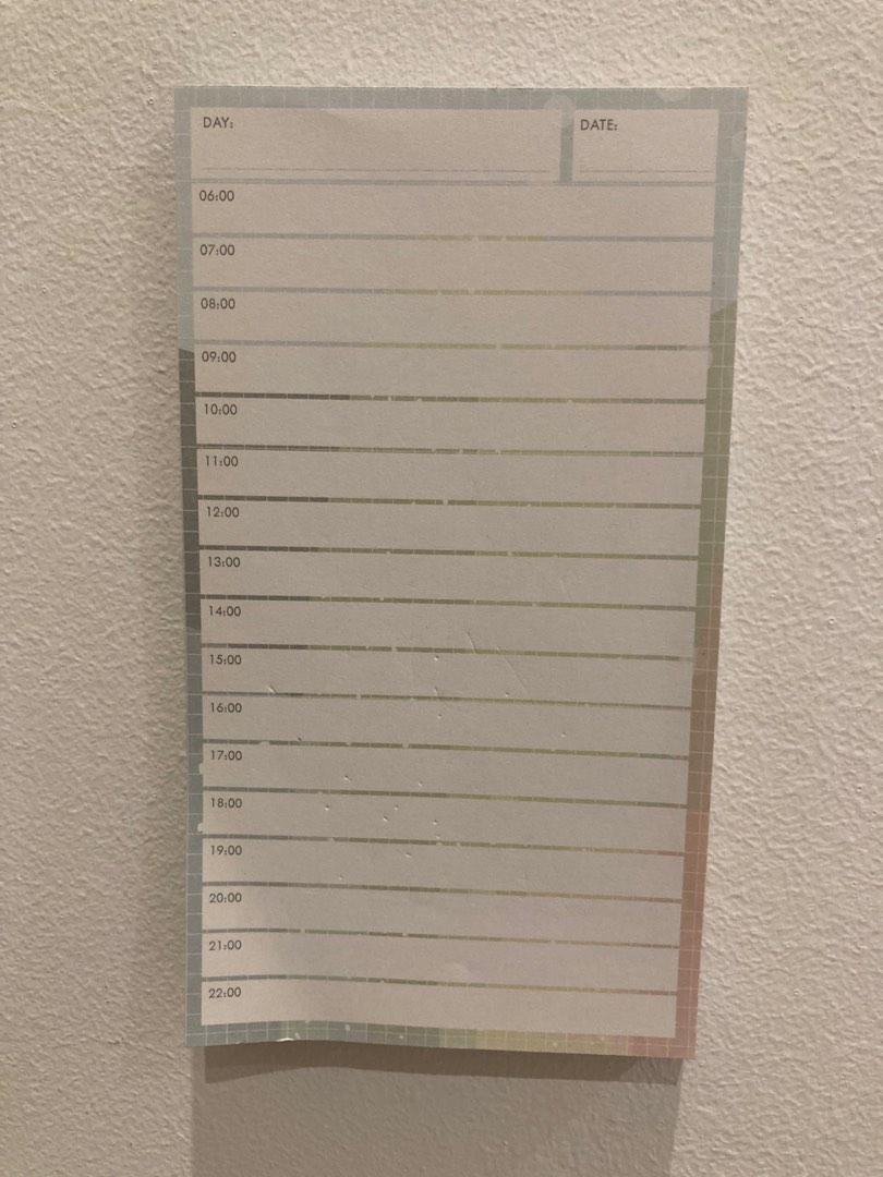 Daily Planner Paper Notepad, Hobbies & Toys, Stationery & Craft ...