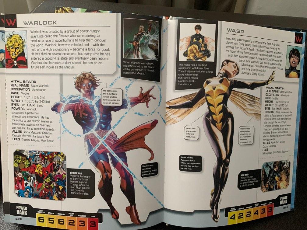 DC Comics Character Guide & Marvel Avengers Character Guide, Hobbies ...