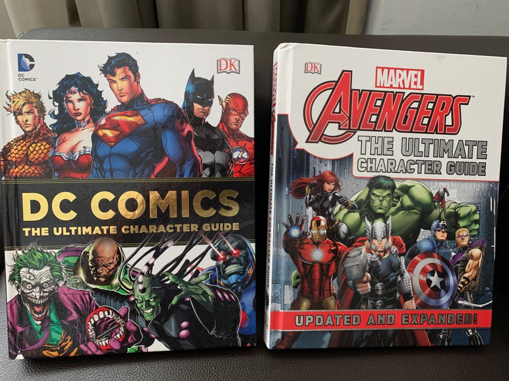 DC Comics Character Guide & Marvel Avengers Character Guide, Hobbies ...