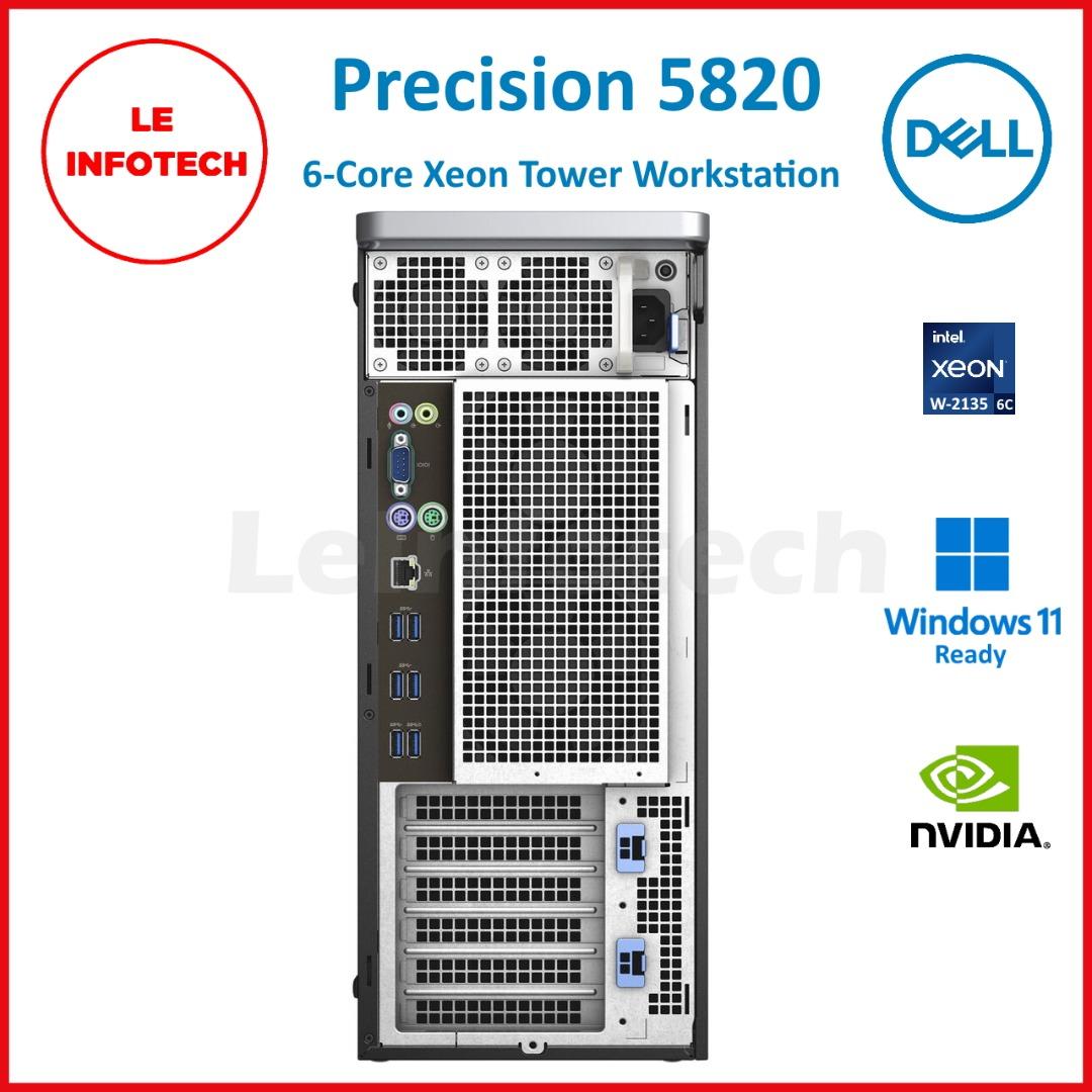 Dell Precision 5820 Tower Workstation 6-Core Intel Xeon W-2135 3.7GHz ...