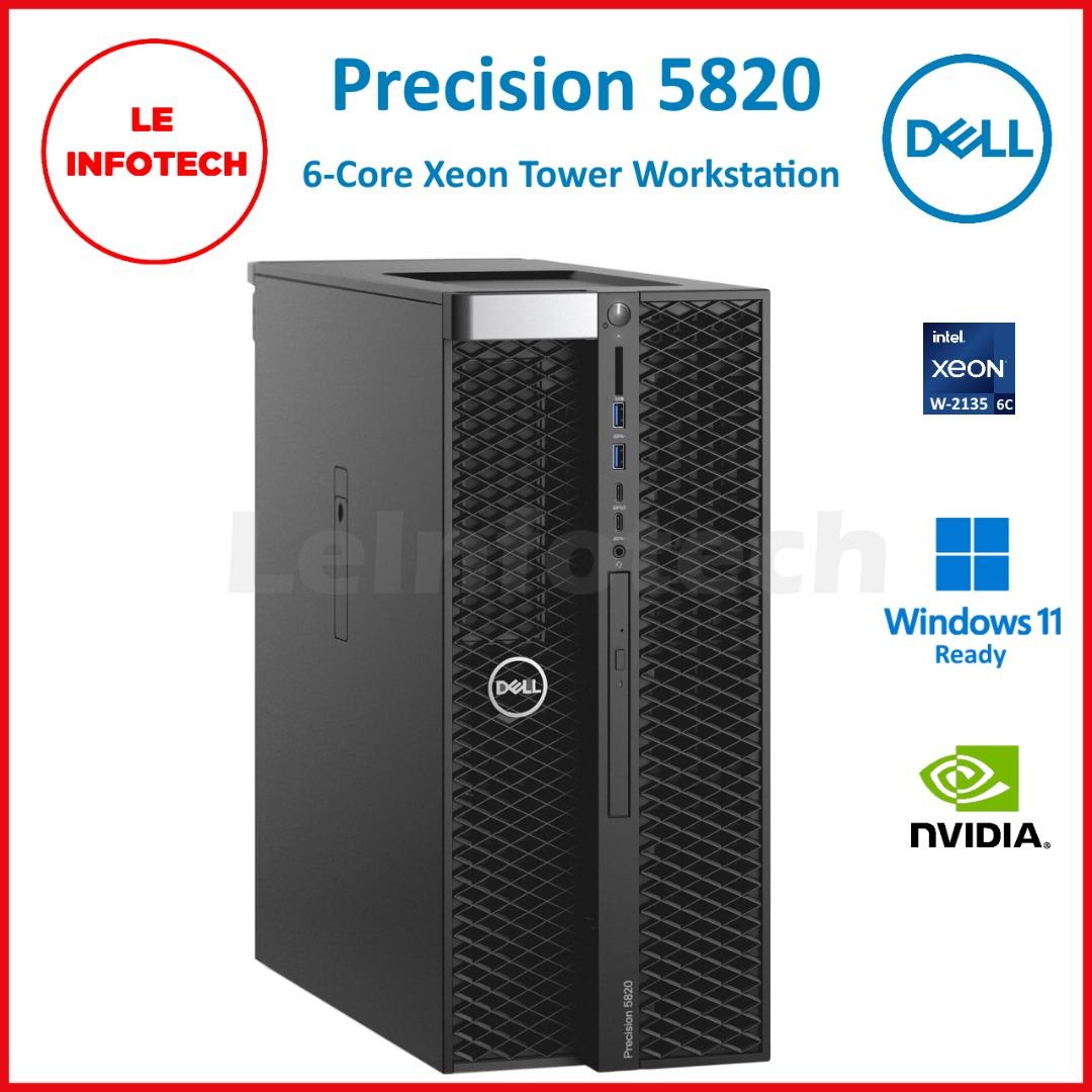 Dell Precision 5820 Tower Workstation 6-Core Intel Xeon W-2135 3.7GHz ...