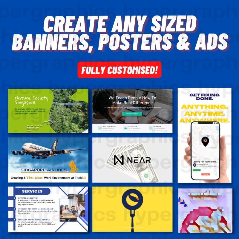 Design Any Sized Banners/Ads/Posters For You!, Business Services ...