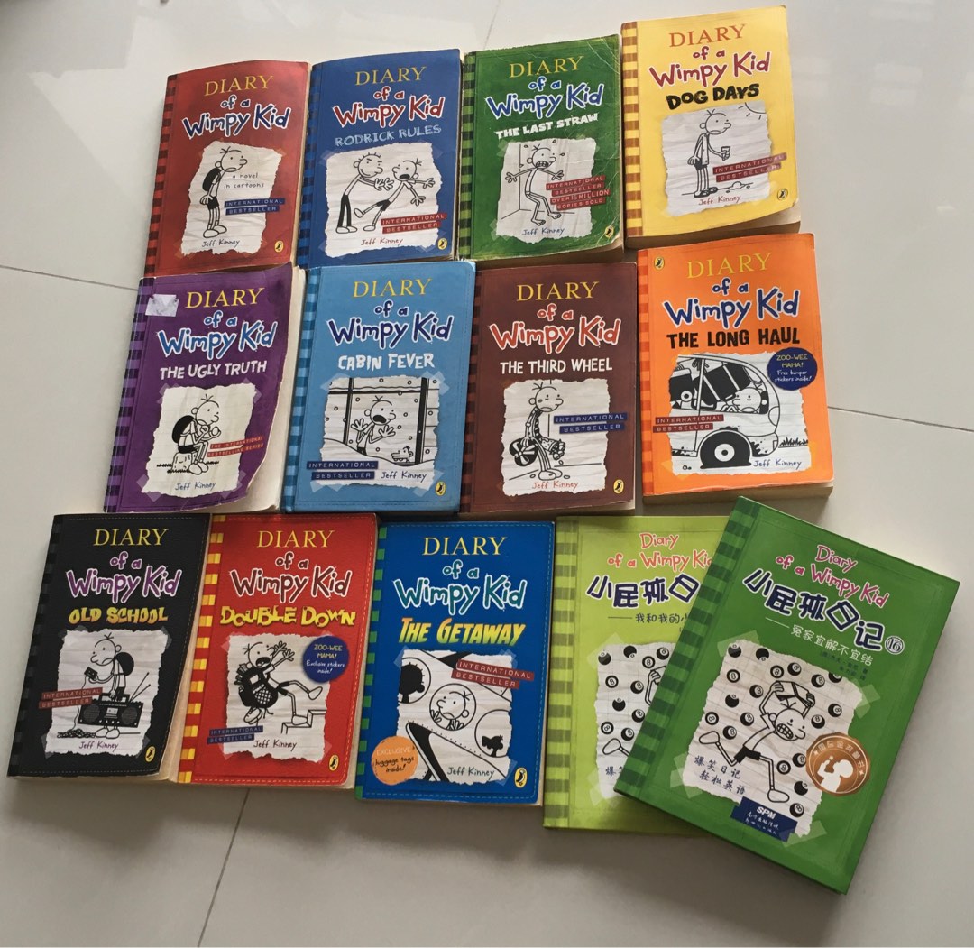 Diary Of A Wimpy Kid collection, Hobbies & Toys, Books & Magazines ...