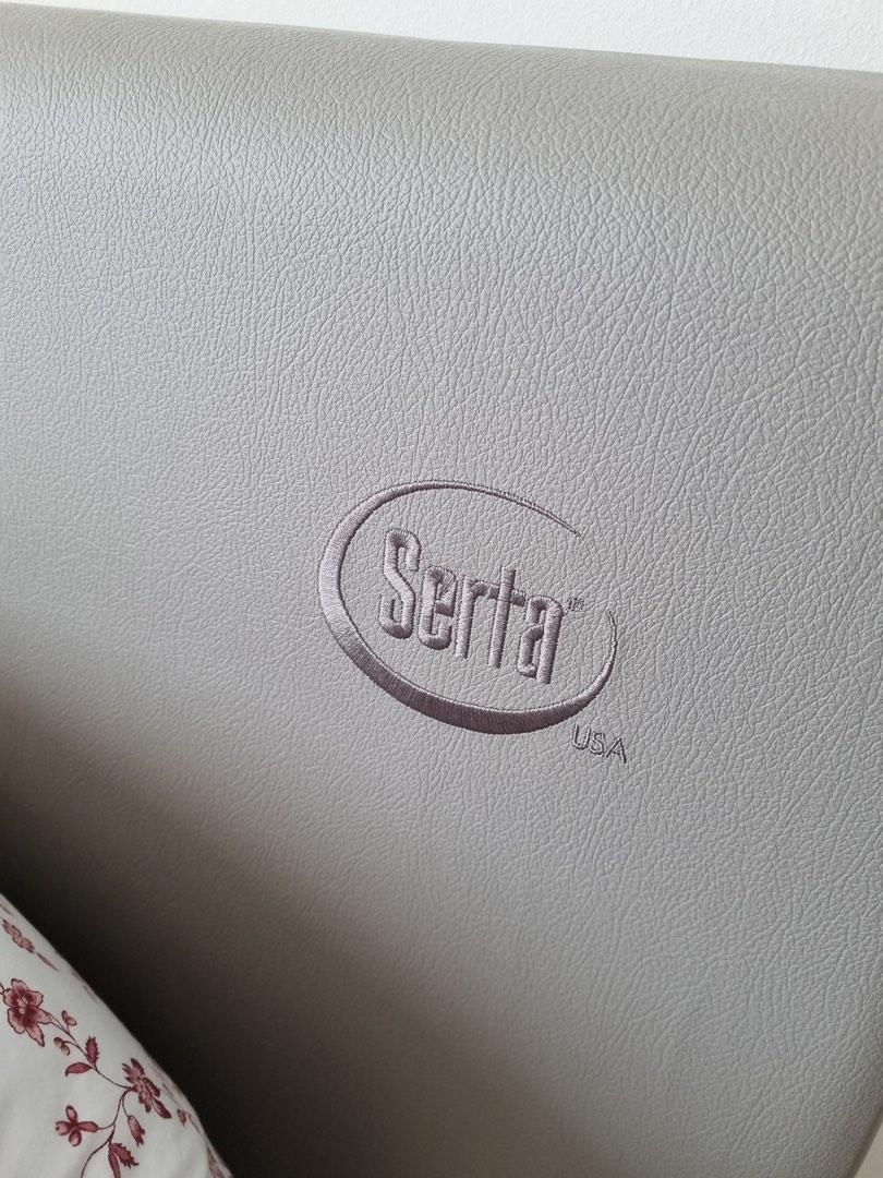 Double Super Single SERTA bed, Furniture & Home Living, Furniture, Bed ...