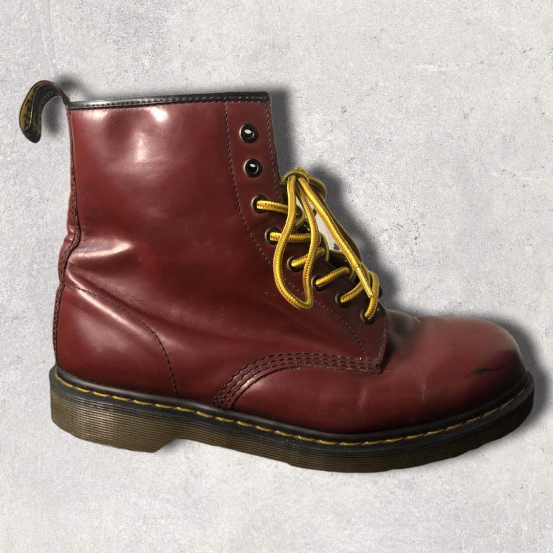 DR. MARTENS 1460 Cherry Red US 11M EU 45, Men's Fashion, Footwear ...