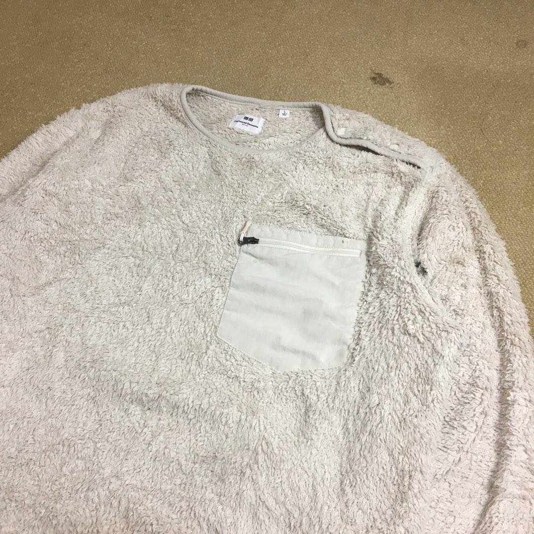 Engineered Garments Uniqlo Deep Pile Patchwork Sherpa Fleece sweatshirt ...