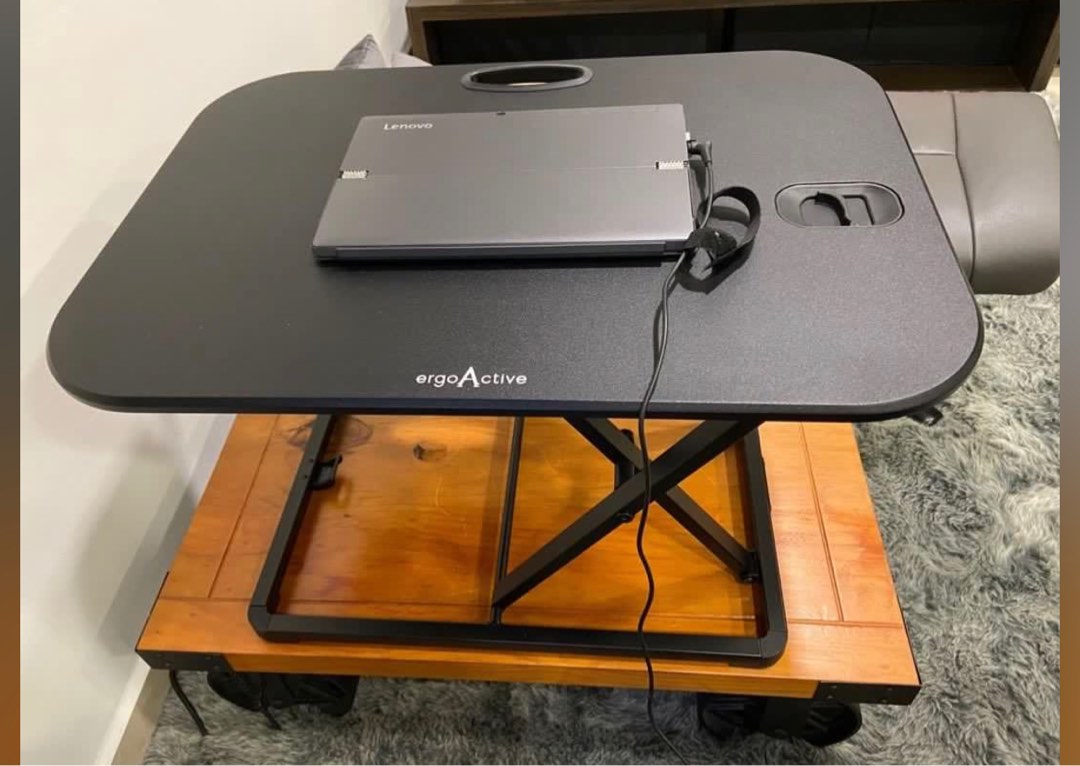 ErgoActive adjustable table stand up table, Furniture & Home Living ...