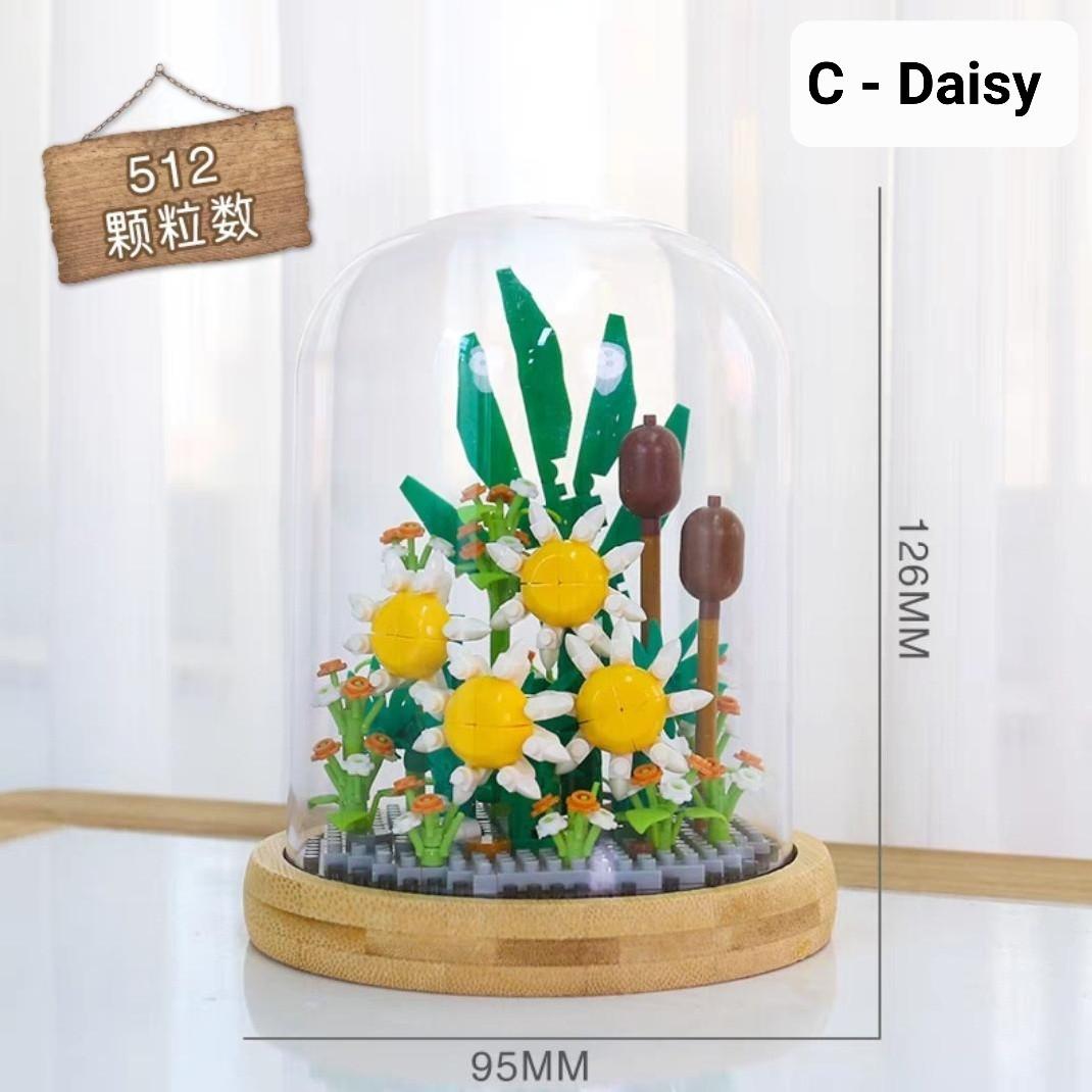 Eternal Flowers with DIY building blocks, Hobbies & Toys, Stationery ...