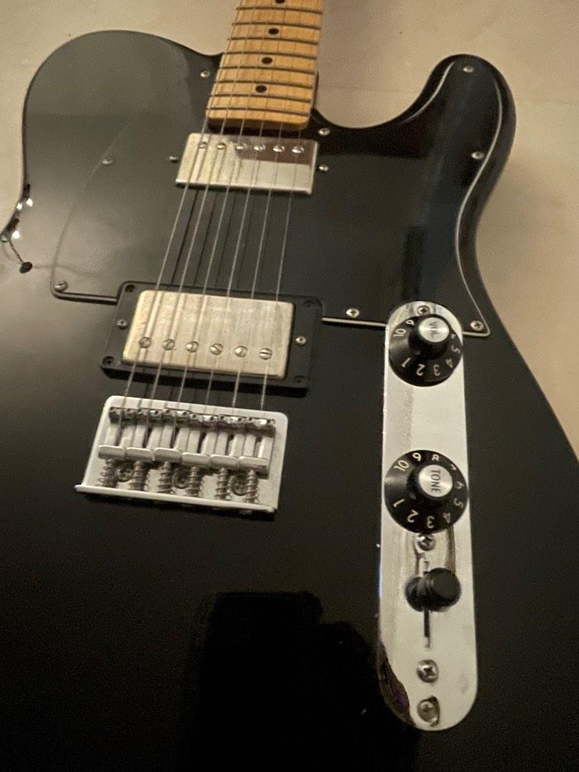 Fender Blacktop Tele with repaired headstock chip, Hobbies & Toys ...