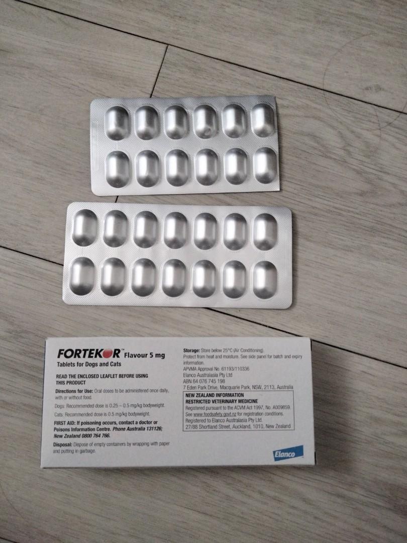 Fortekor flavour 5mg tablets for dogs and cats., Pet Supplies, Health ...
