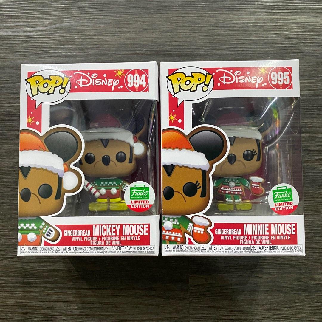 Funko Pop #994 & #995: Disney - Gingerbread Mickey Mouse $ Gingerbread ...